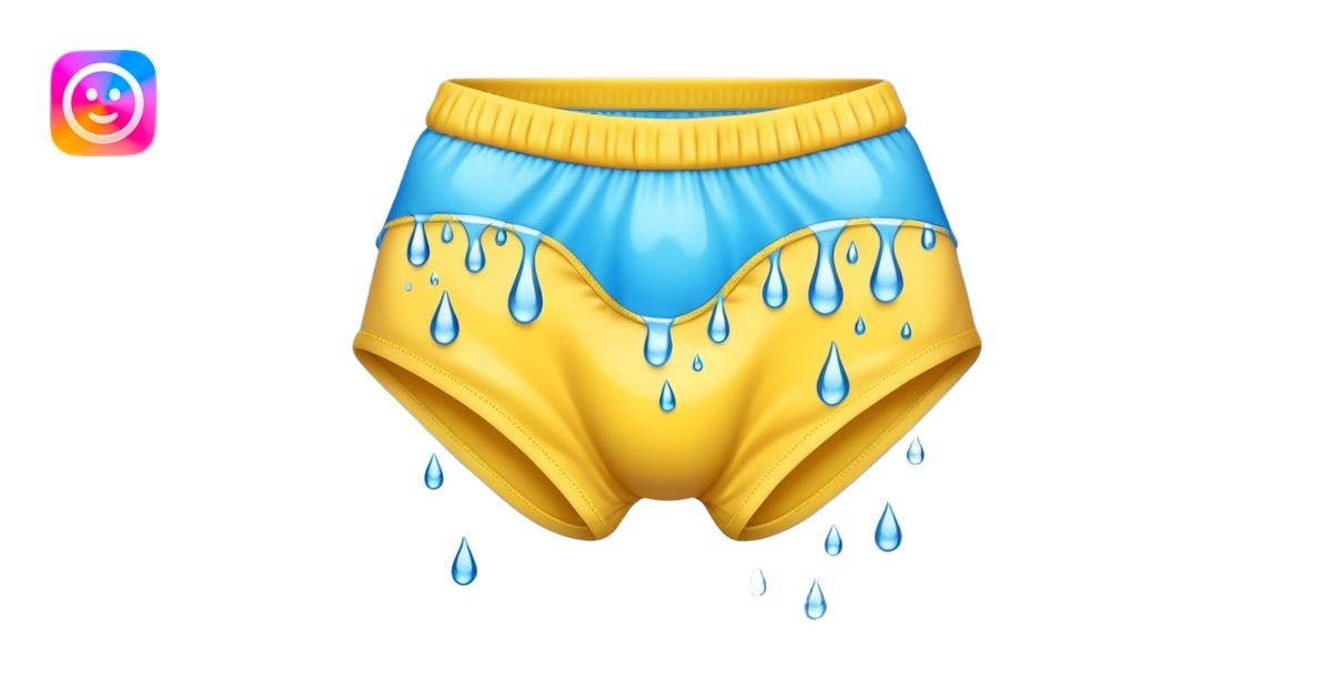 emoji underwear dripping with water emoji | AI Emoji Generator