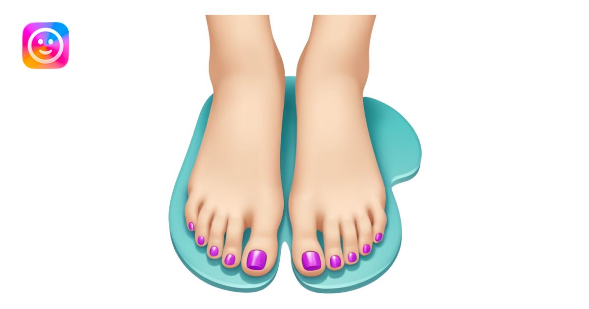 pedicure on pretty feet emoji | AI Emoji Generator
