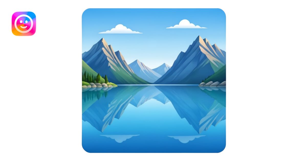 lake between mountains emoji | AI Emoji Generator