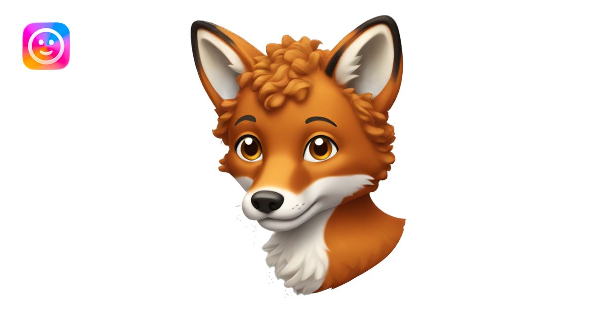 fox with curly hair emoji | AI Emoji Generator