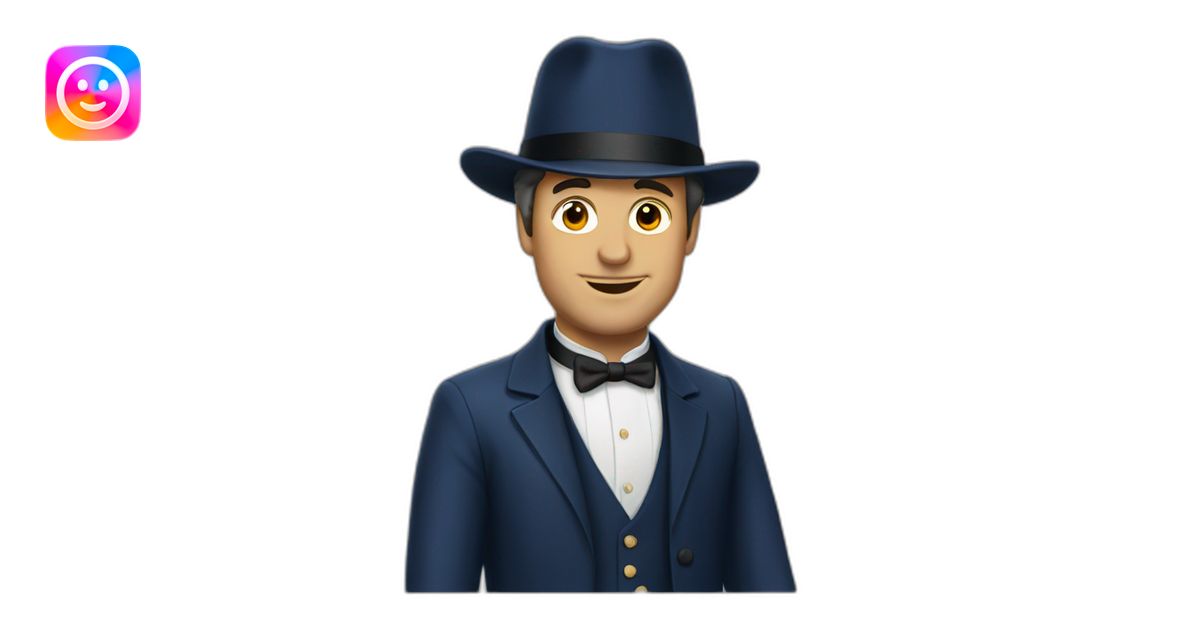 Frenchman in national suit emoji | AI Emoji Generator