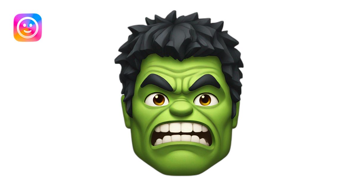 evil hulk emoji | AI Emoji Generator
