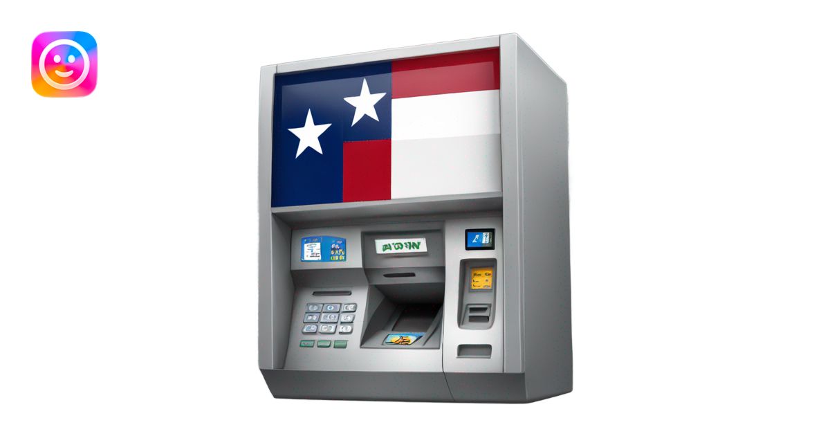 Texas ATM Flag emoji | AI Emoji Generator