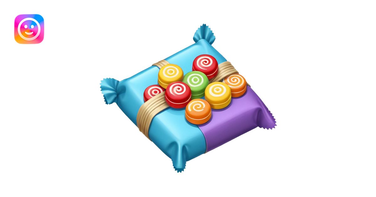 retro candy wrapped individual emoji | AI Emoji Generator