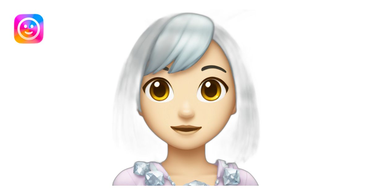 diamond neko girl emoji | AI Emoji Generator