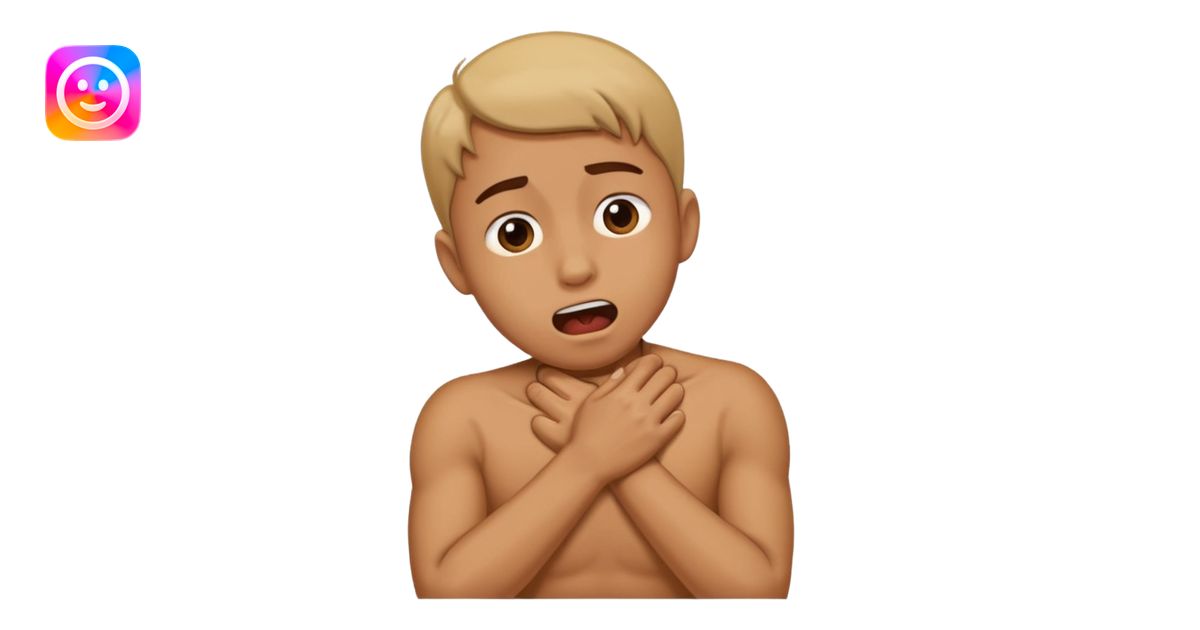 a person doing the choking emote emoji | AI Emoji Generator