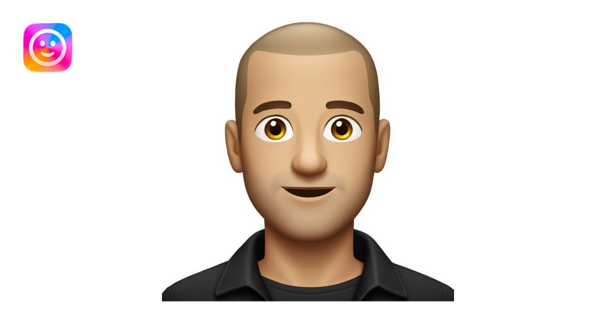 italian man, with buzz cut and no beard. wearing a black smart shirt ...