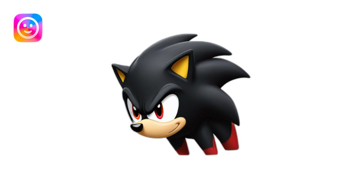 Shadow the hedgehog emoji | AI Emoji Generator
