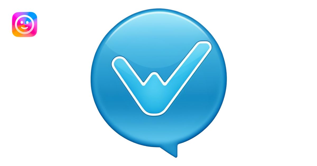 Blue colored tick like instagram blue tick emoji | AI Emoji Generator