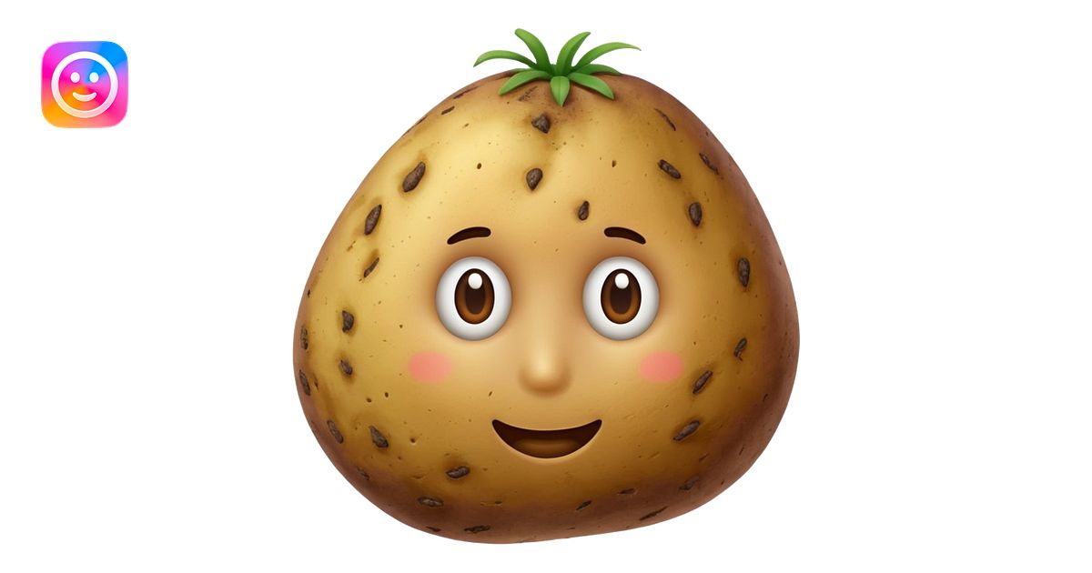potato vegetable without face emoji | AI Emoji Generator