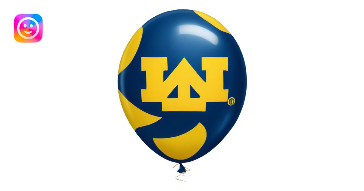 University of Michigan happy balloon emoji | AI Emoji Generator