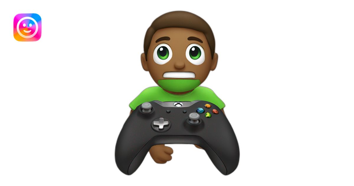 Jugando Xbox emoji | AI Emoji Generator