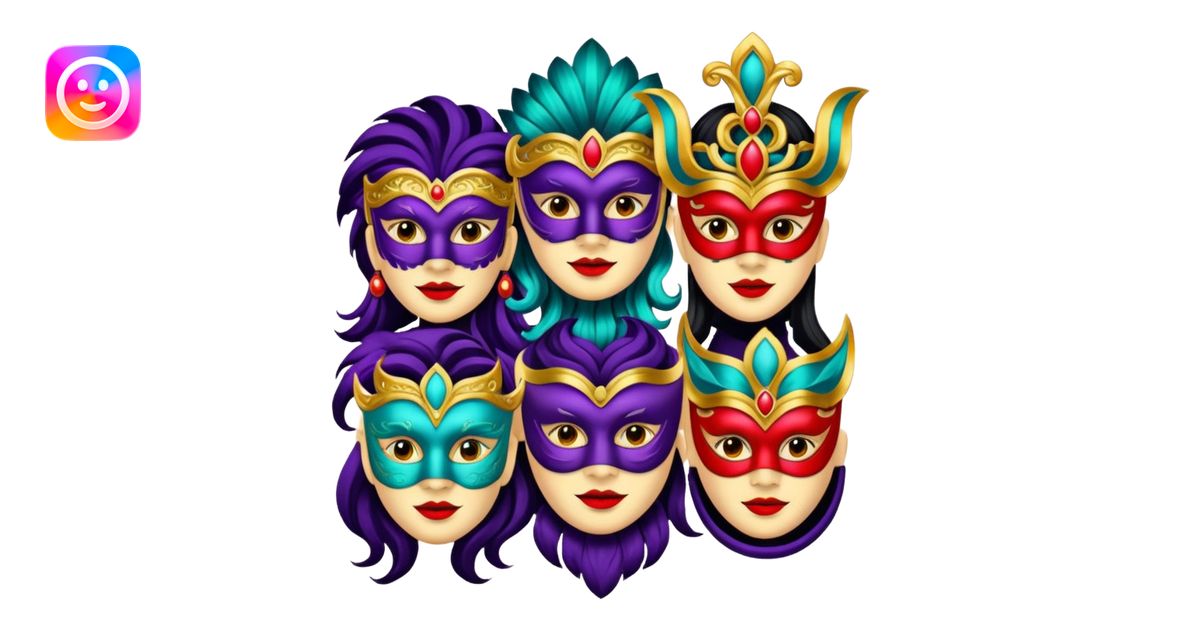 Masquerade Characters emoji | AI Emoji Generator