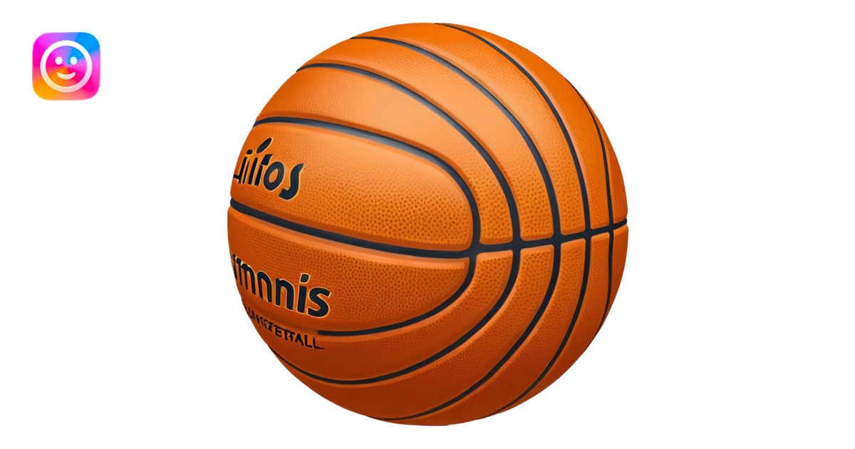 shiny bronze basketball with orange seams, metallic bronze material ...