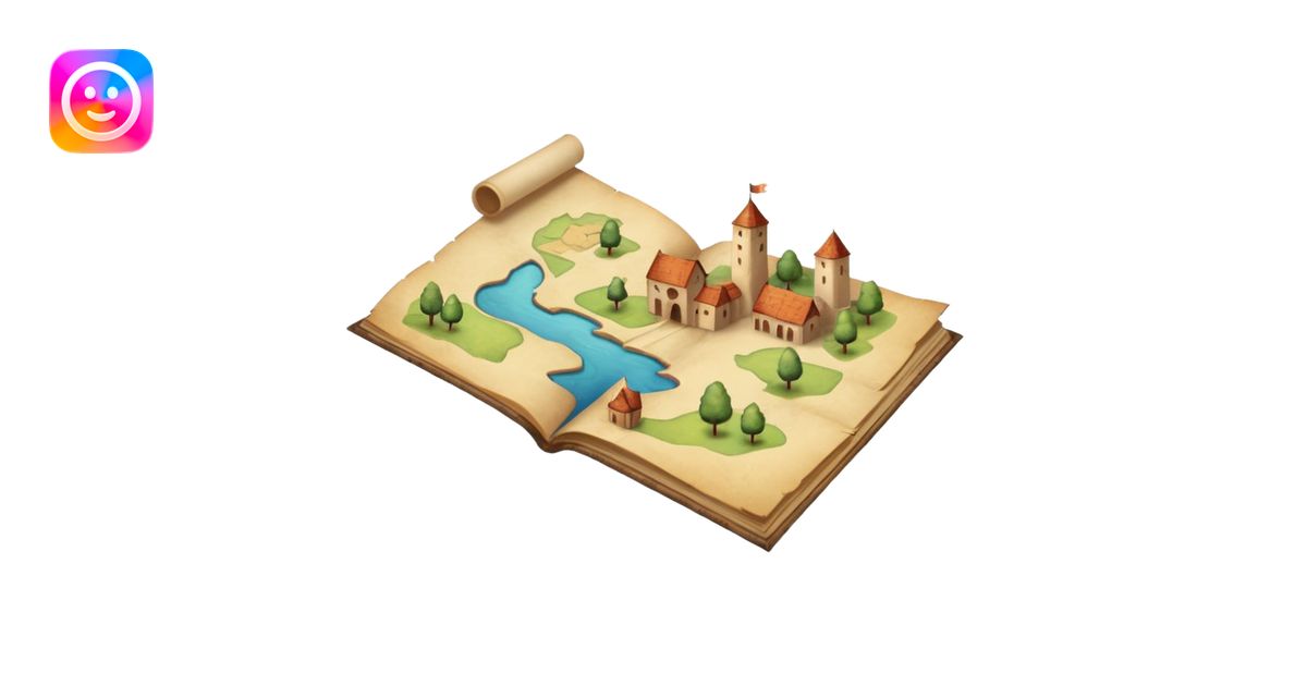 a map emoji | AI Emoji Generator