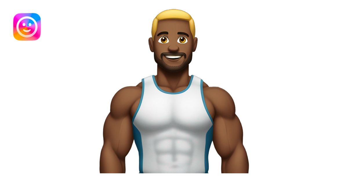 Bodybuilding Rucker emoji | AI Emoji Generator