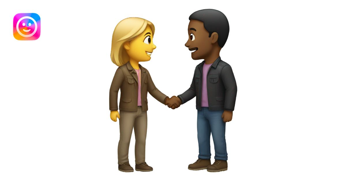 two people meeting emoji | AI Emoji Generator