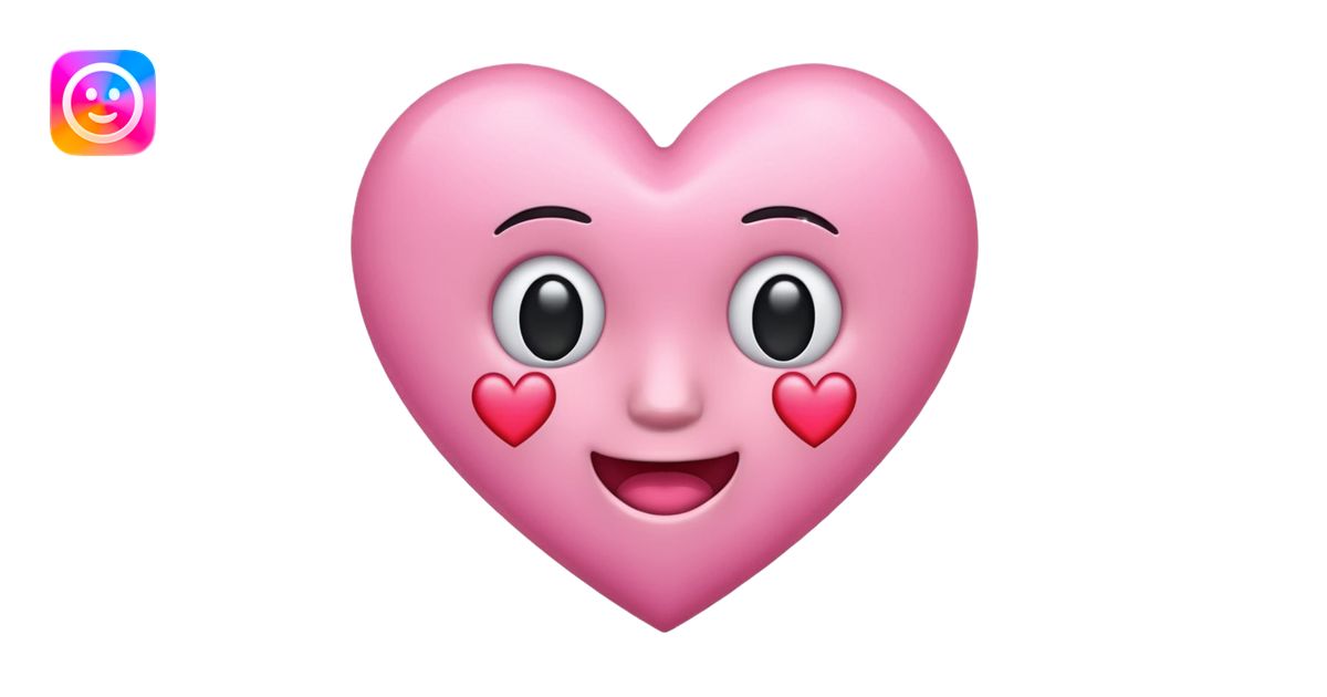 dumble emoji with heart pink colour emoji | AI Emoji Generator