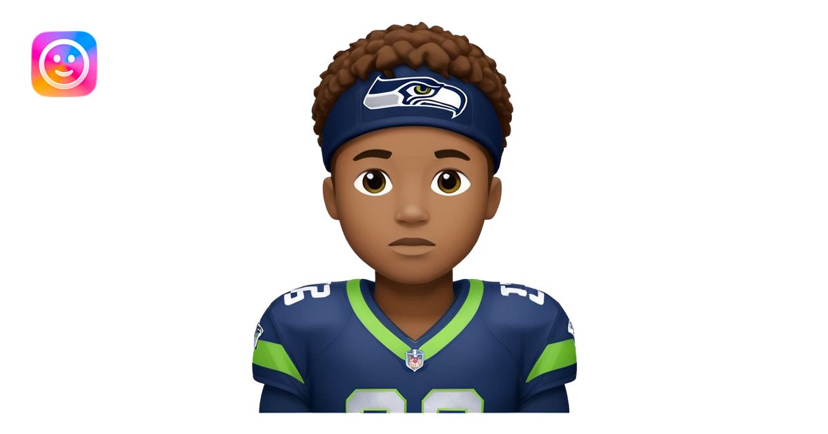 do an emoji of Seattle Seahawks' wide receiver Jaxon Smith-Njigba emoji ...