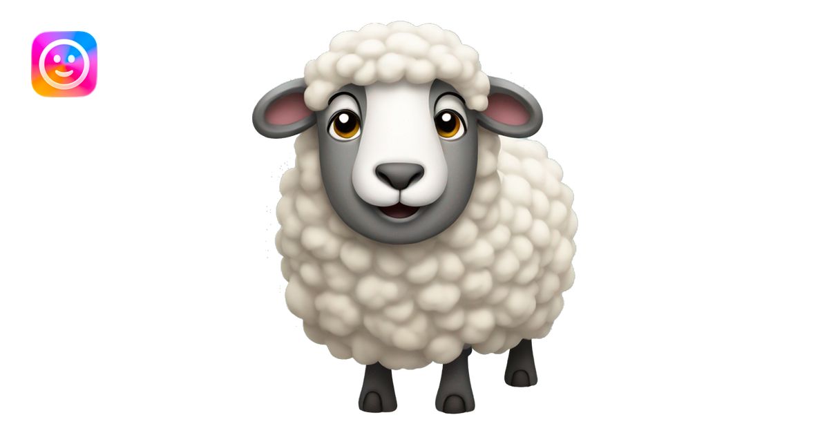 a sheep emoji | AI Emoji Generator