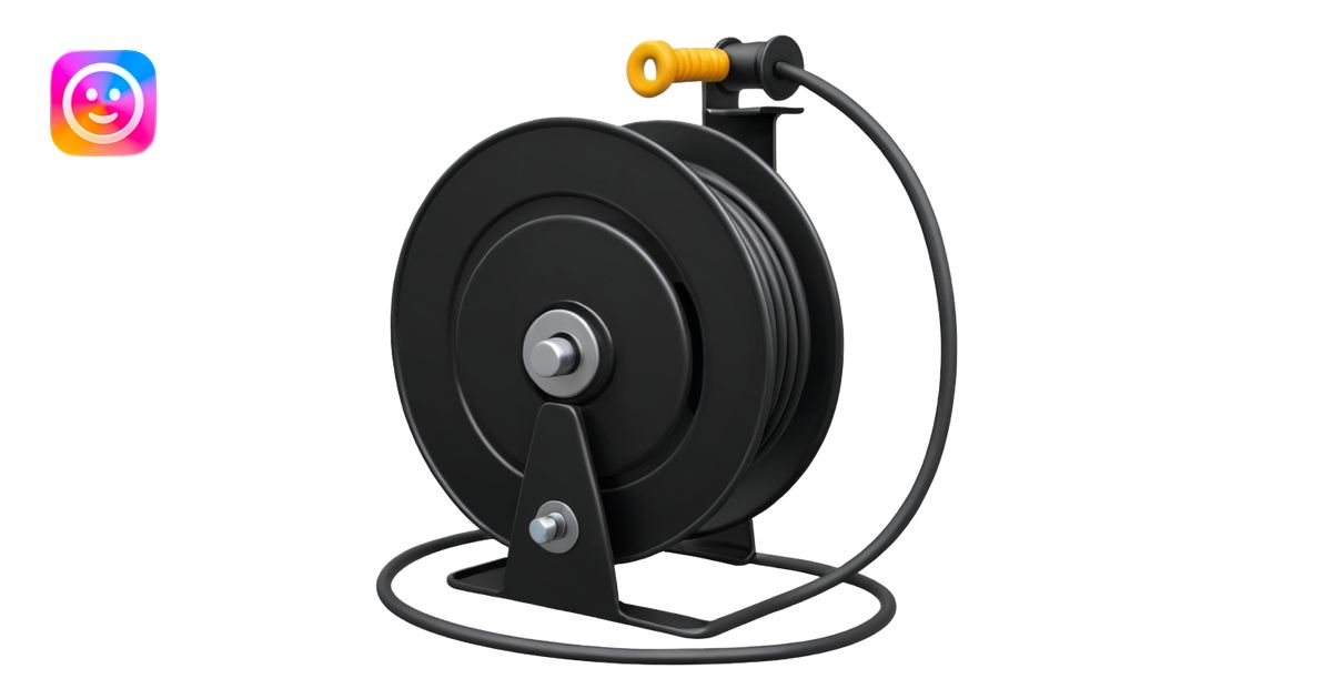 concert black Cable reels emoji | AI Emoji Generator