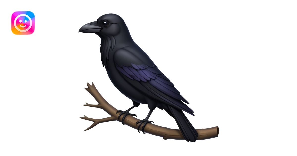 raven crow emoji | AI Emoji Generator