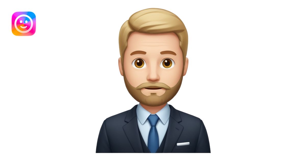 ceo earth management with light beard emoji | AI Emoji Generator
