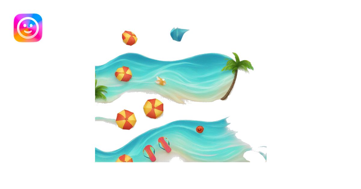 Beach splash emoji | AI Emoji Generator