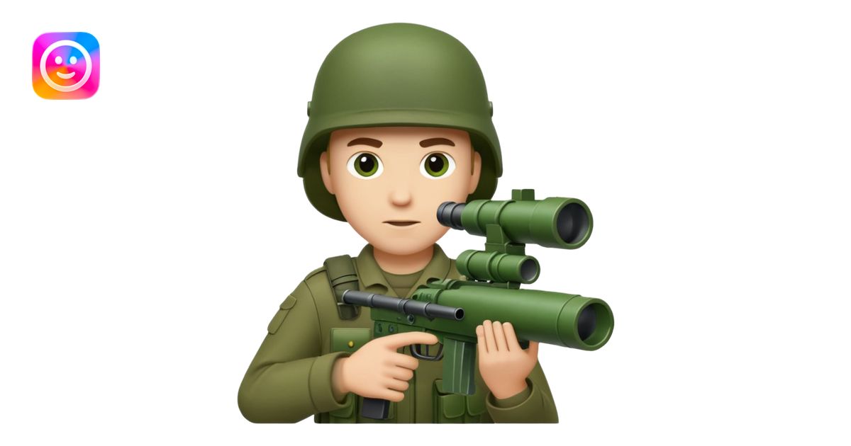 solder with anti-tank missile system emoji | AI Emoji Generator