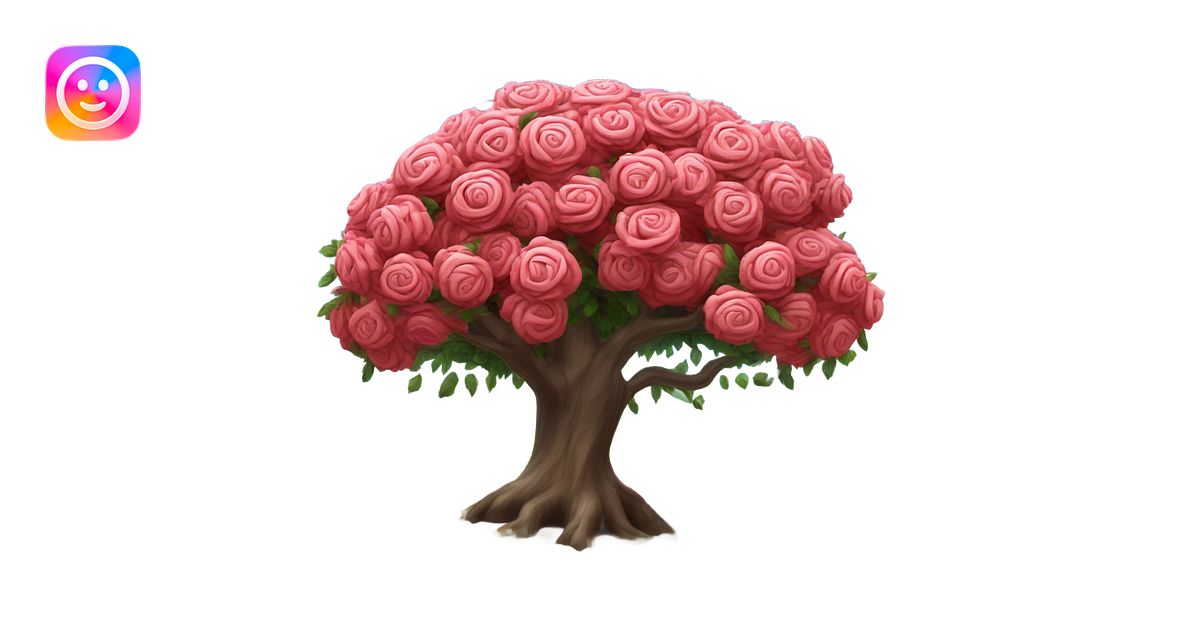 árbol de rosas emoji | AI Emoji Generator