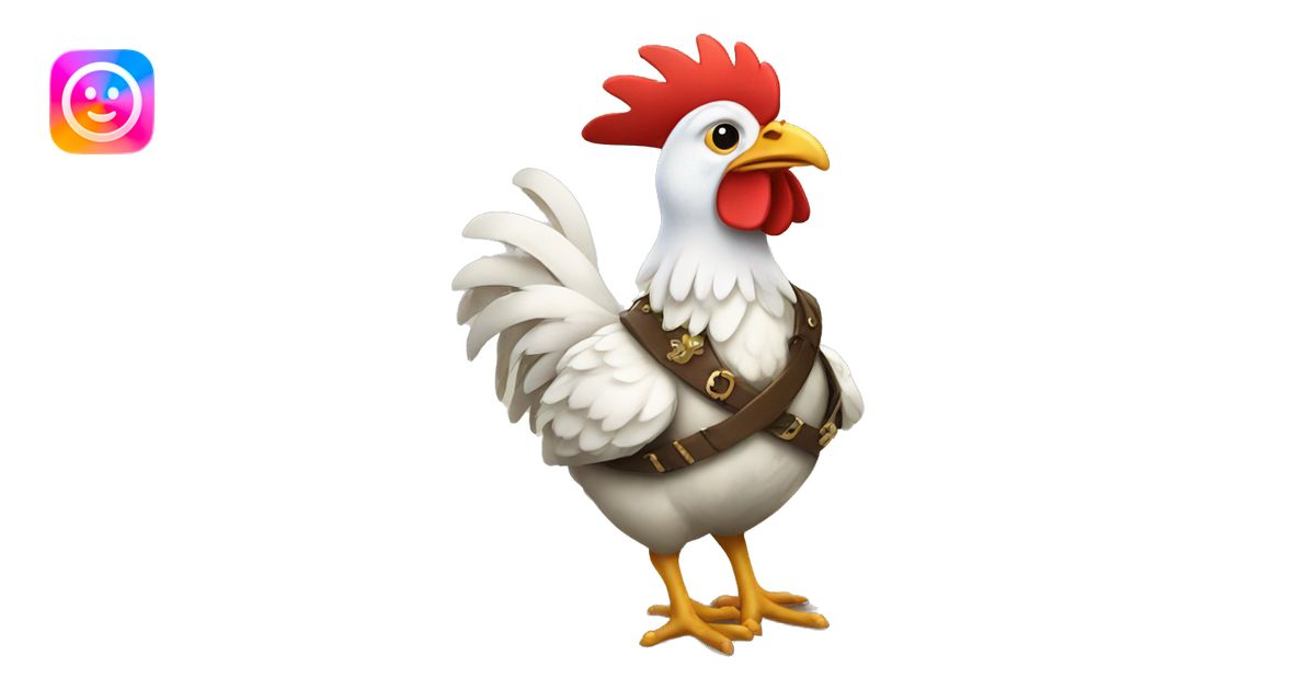 Chicken pied piper emoji | AI Emoji Generator