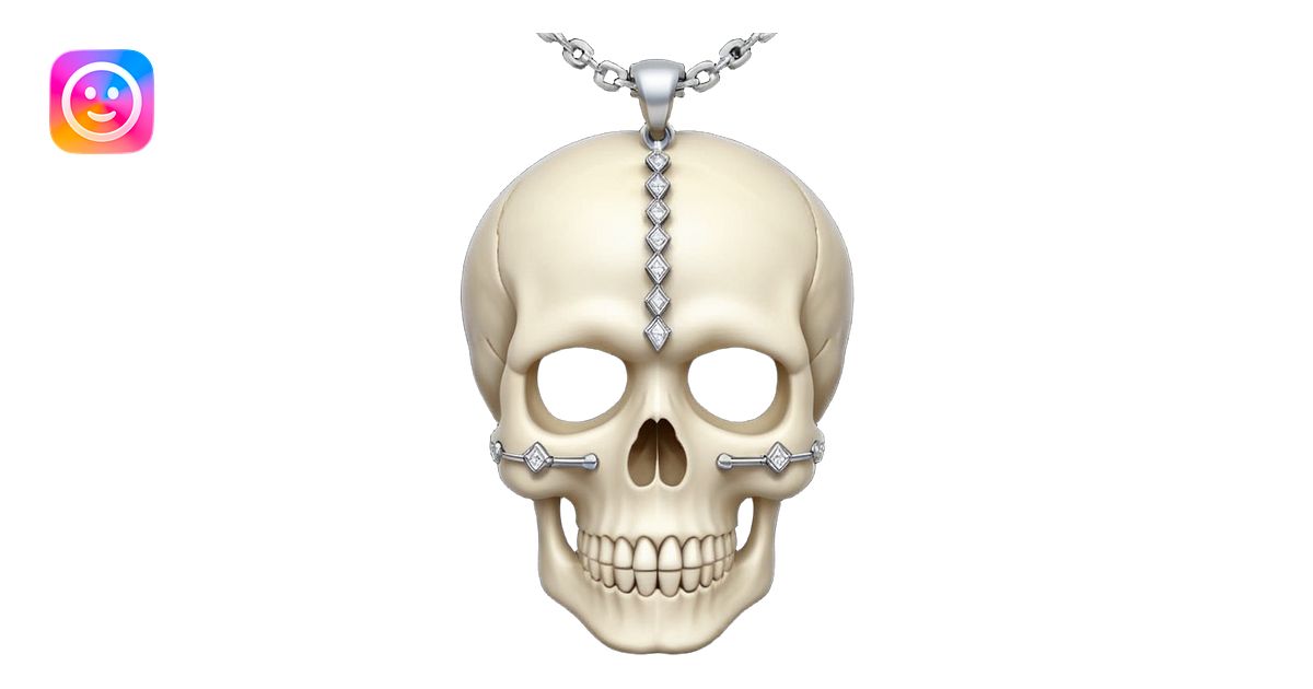 skull neckless emoji | AI Emoji Generator