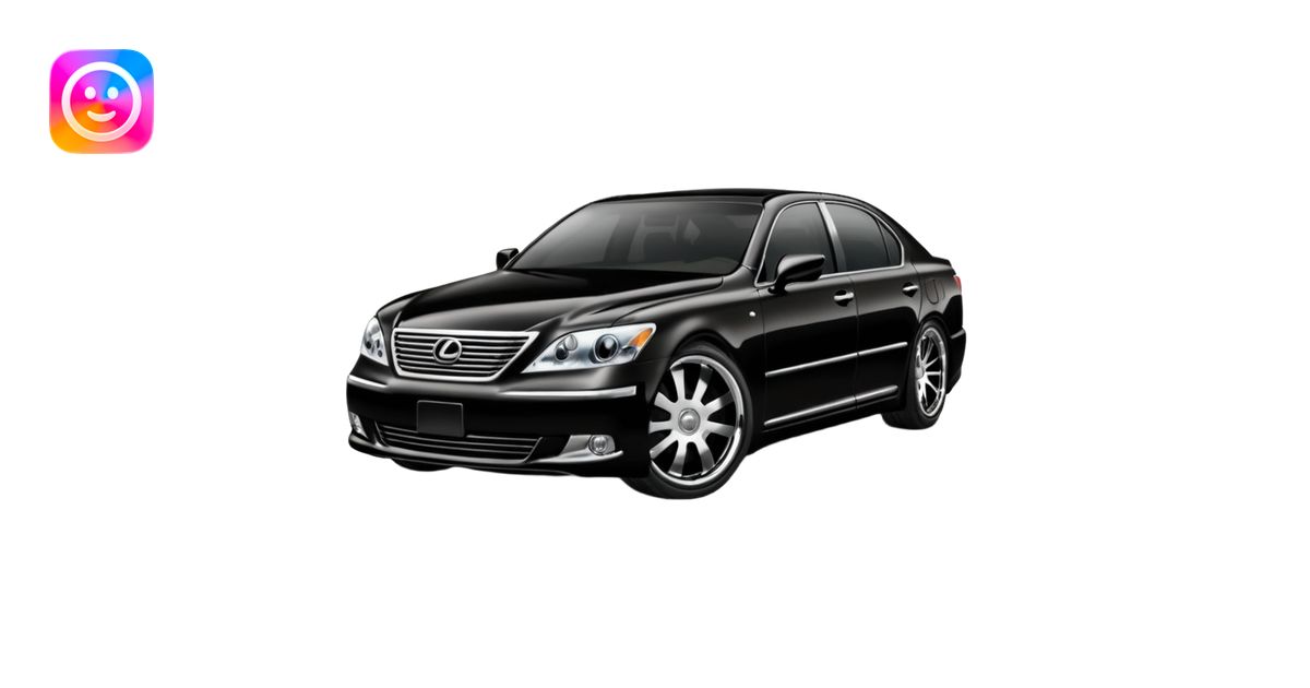 lexus ls430 2006 modified with black paint emoji | AI Emoji Generator