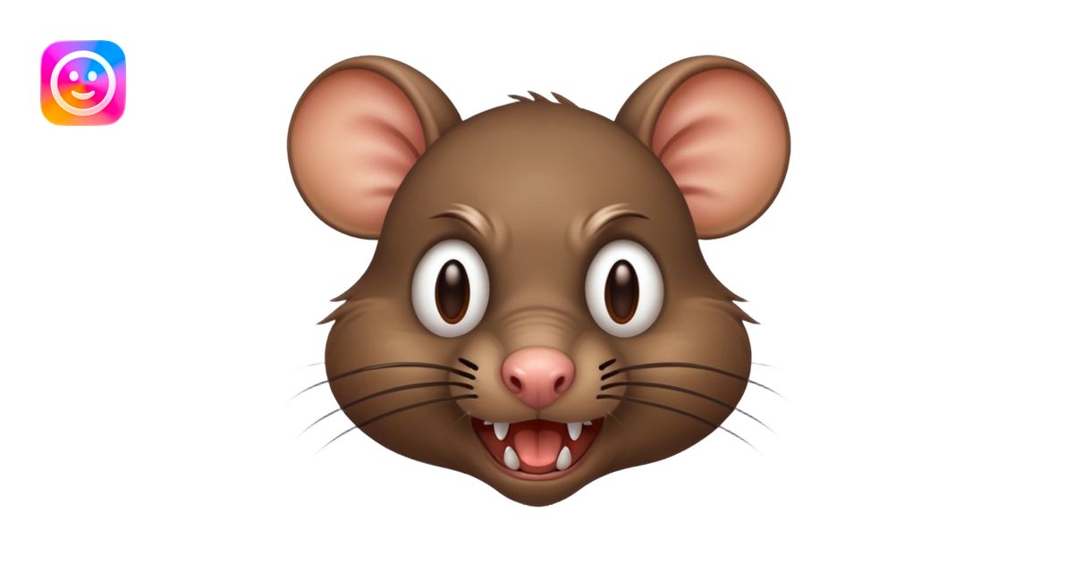 Angry rat emoji | AI Emoji Generator