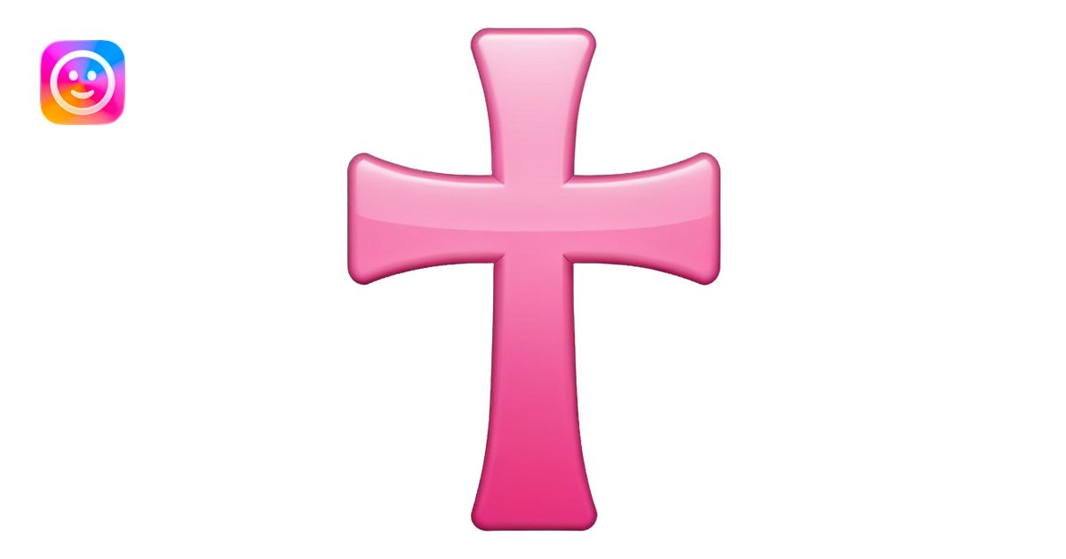 mac os icon pink cross icon emoji | AI Emoji Generator