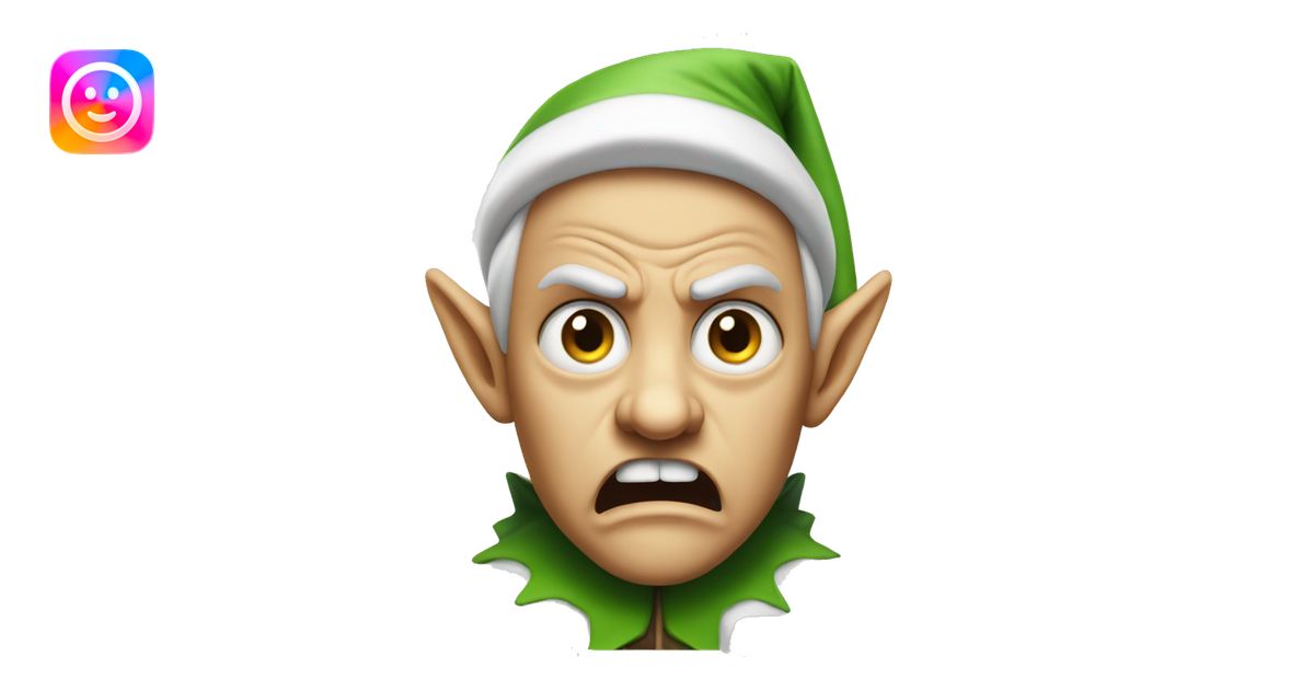 angry elf emoji | AI Emoji Generator
