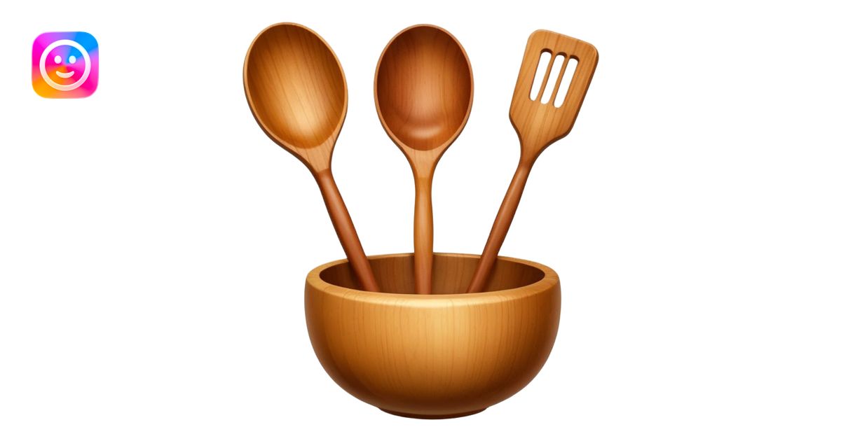 wooden kitchen utensils and items emoji | AI Emoji Generator