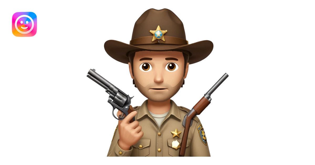 rick grimes the walking dead emoji | AI Emoji Generator