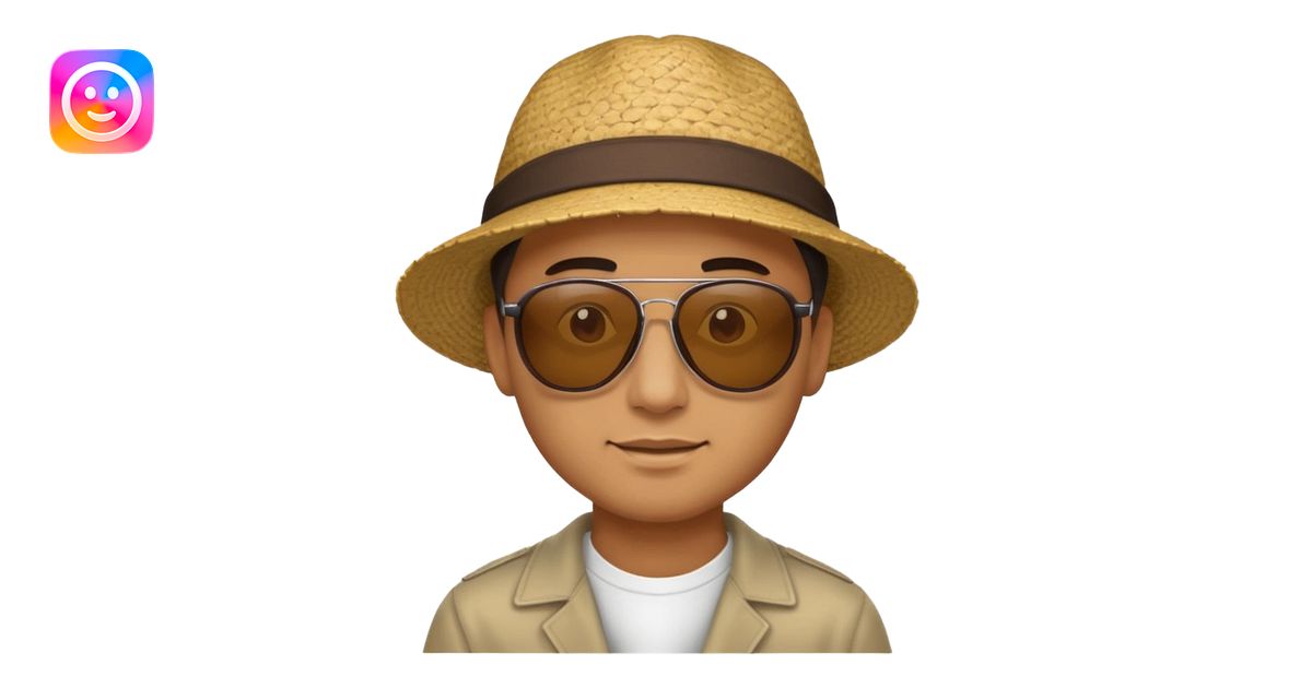 tourist man emoji | AI Emoji Generator