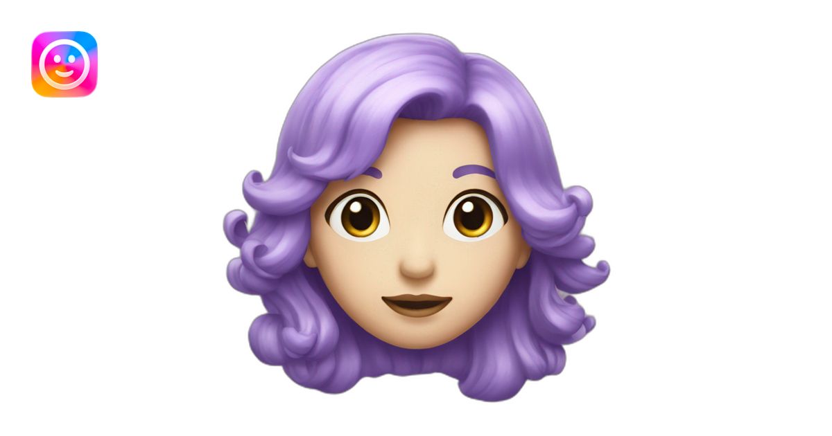 Cœur violet pastel emoji | AI Emoji Generator
