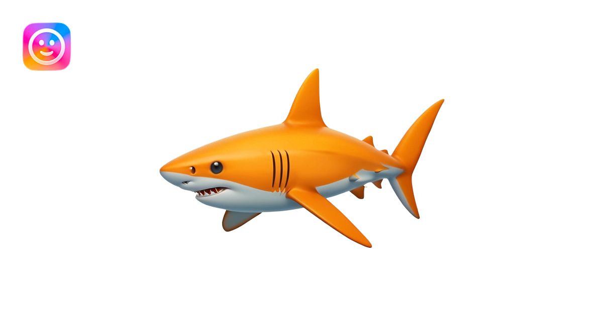 orange Shark emoji | AI Emoji Generator