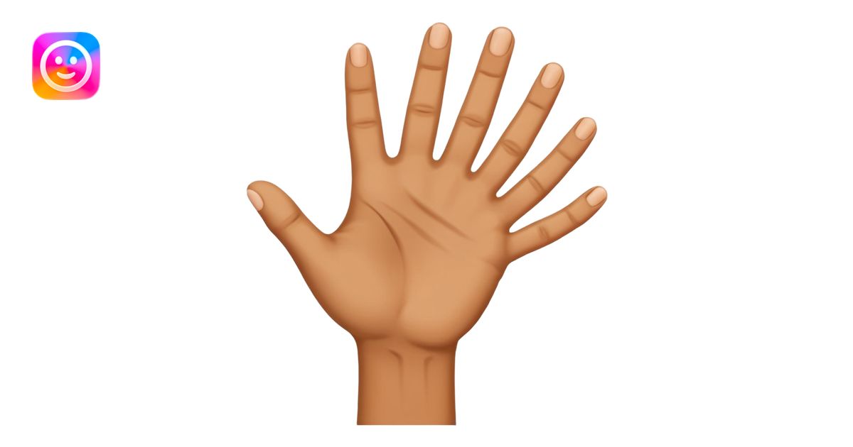 A hand emoji | AI Emoji Generator
