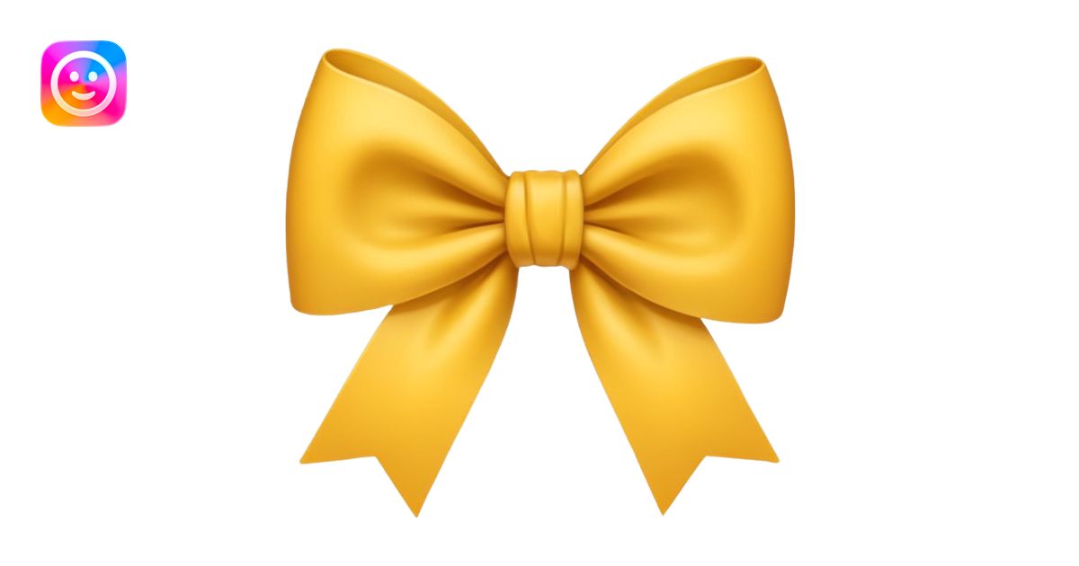 Cute astehtic bow emoji | AI Emoji Generator