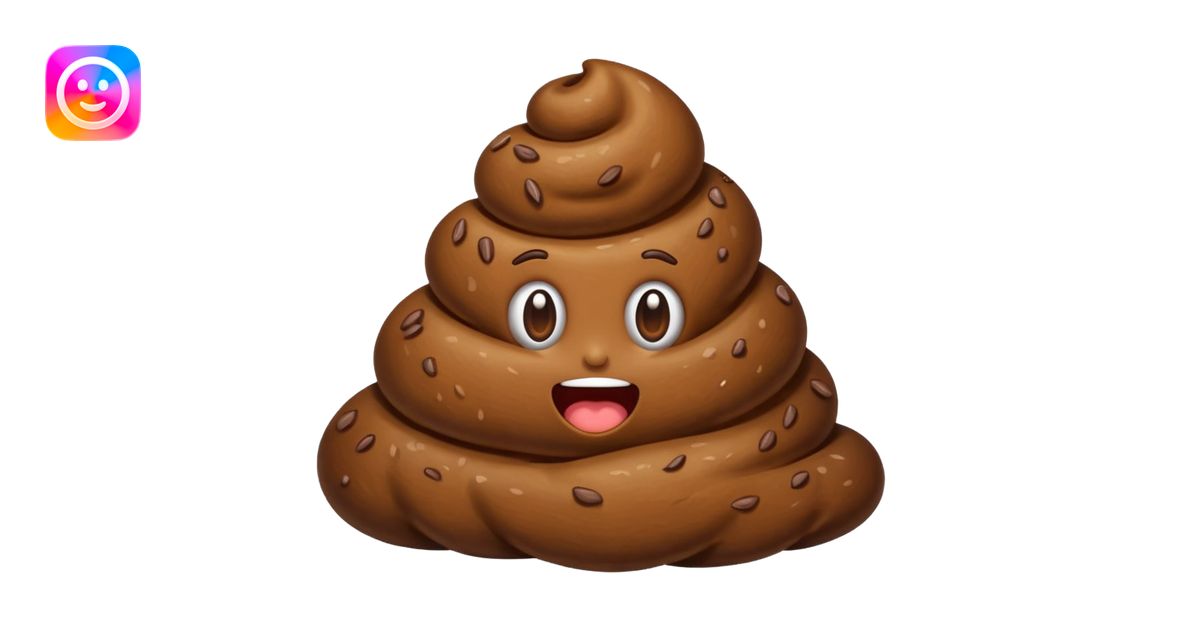 Crazy poop emoji | AI Emoji Generator