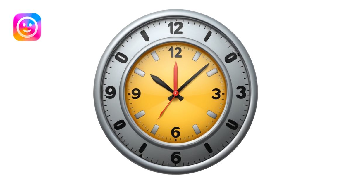 Clock it emoji | AI Emoji Generator