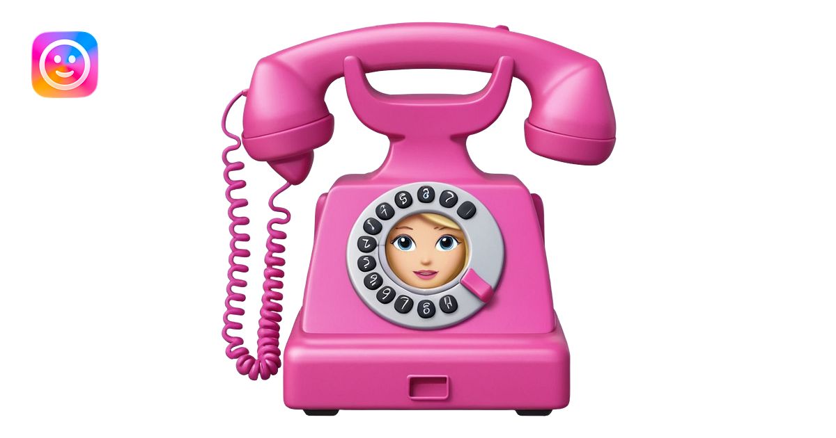 Barbie phone emoji | AI Emoji Generator