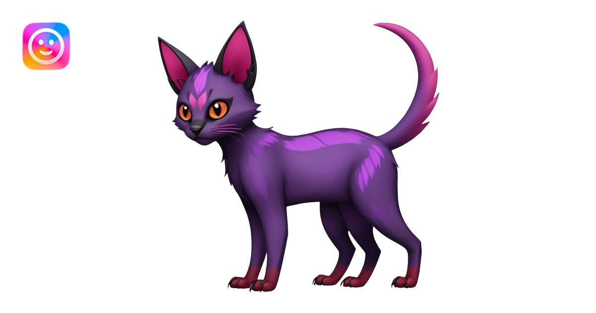 Black edgy Noibat-Purloin-Torracat-Lykoi-Caracal-cat-Fakemon-fusion ...