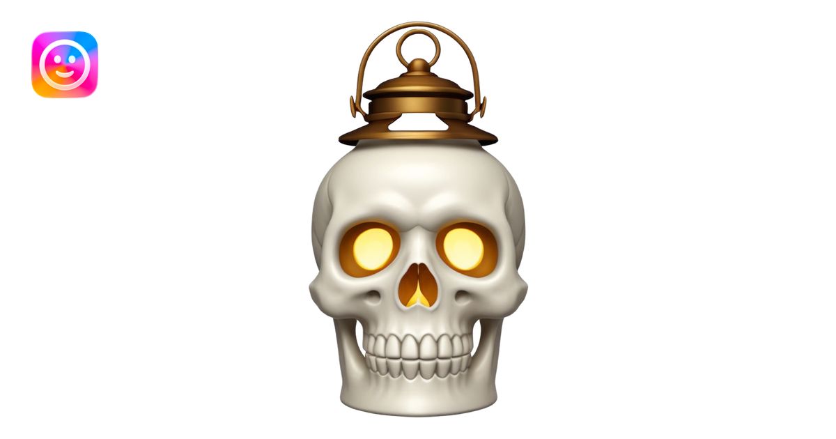 Skull Lantern emoji | AI Emoji Generator