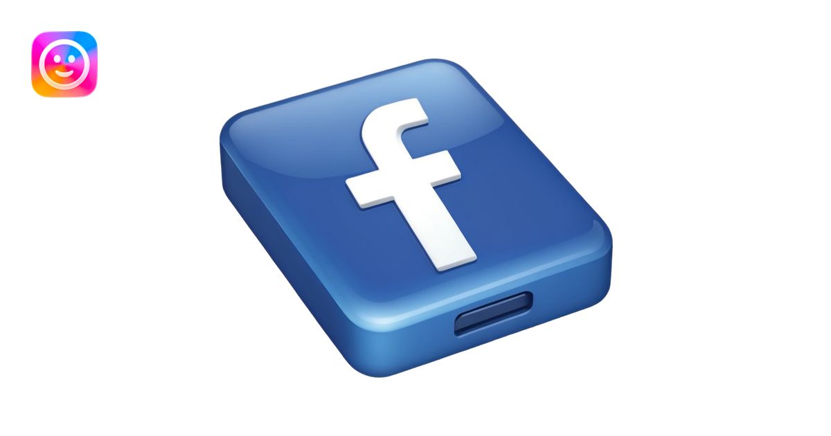 Facebook bagde blue emoji | AI Emoji Generator