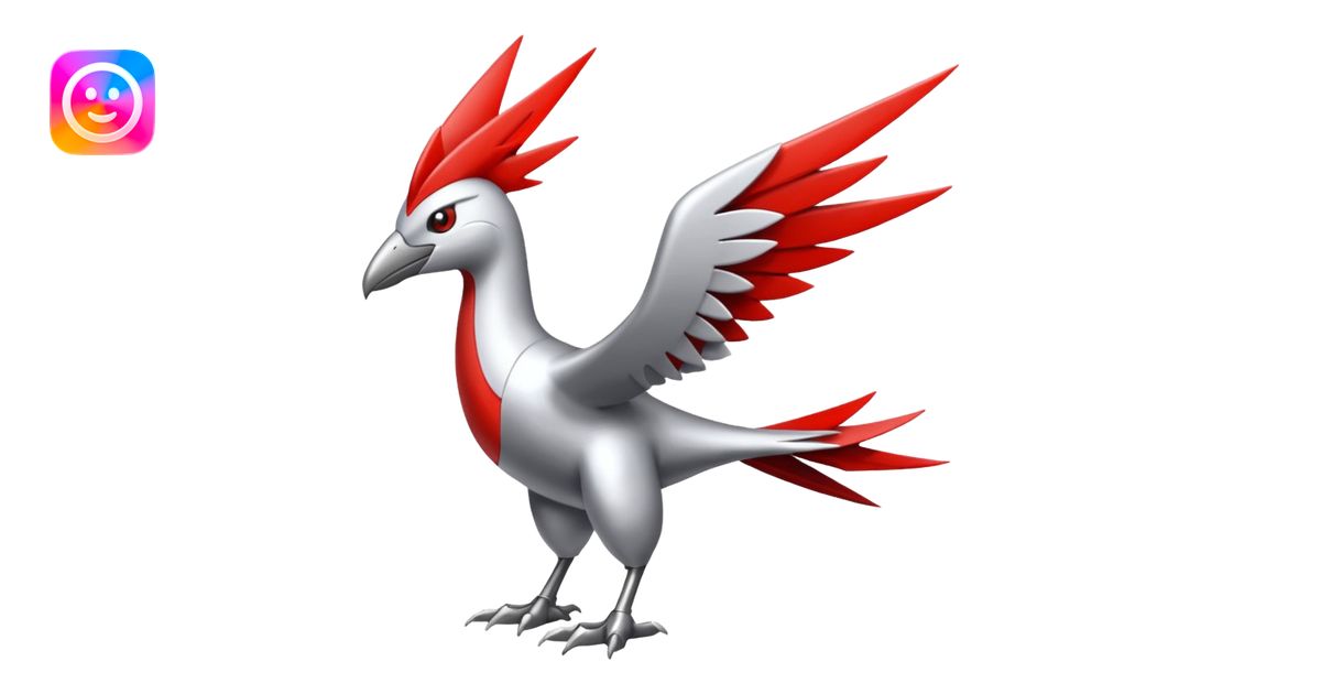 Skarmory-Latias-fusion emoji | AI Emoji Generator